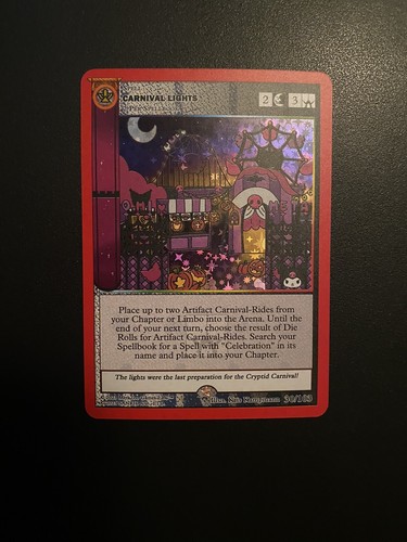 MetaZoo Kuromi's Cryptid Carnival CARNIVAL LIGHTS 30/103 Full Holo ...
