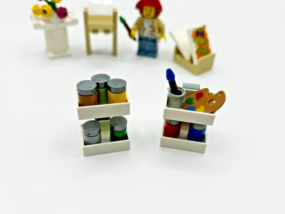 LEGO Painter Artist Minifigure Mini Paint Palette Studio MOC 2025 | eBay