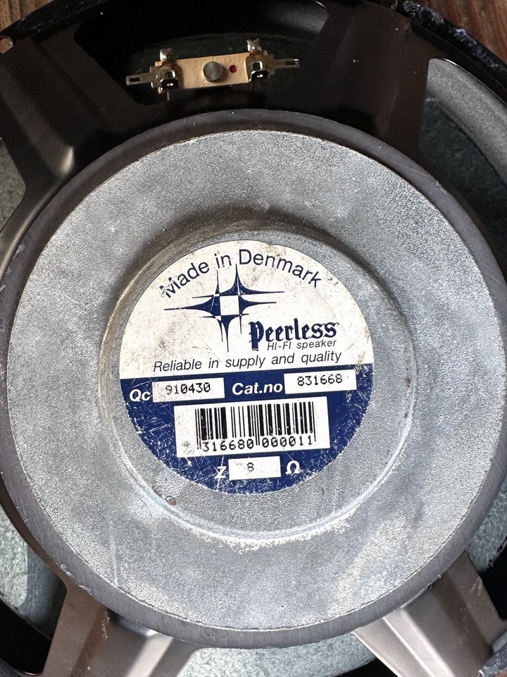 GREAT! Matched pr Vintage Peerless 12" woofers ORIGINAL brand new foam ...