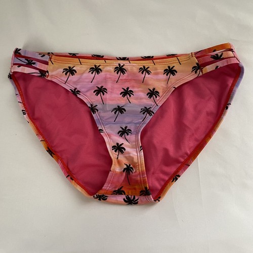 Cyn & Luca Women’s Palm Tree Print Strappy Cut Out Sides High Leg ...