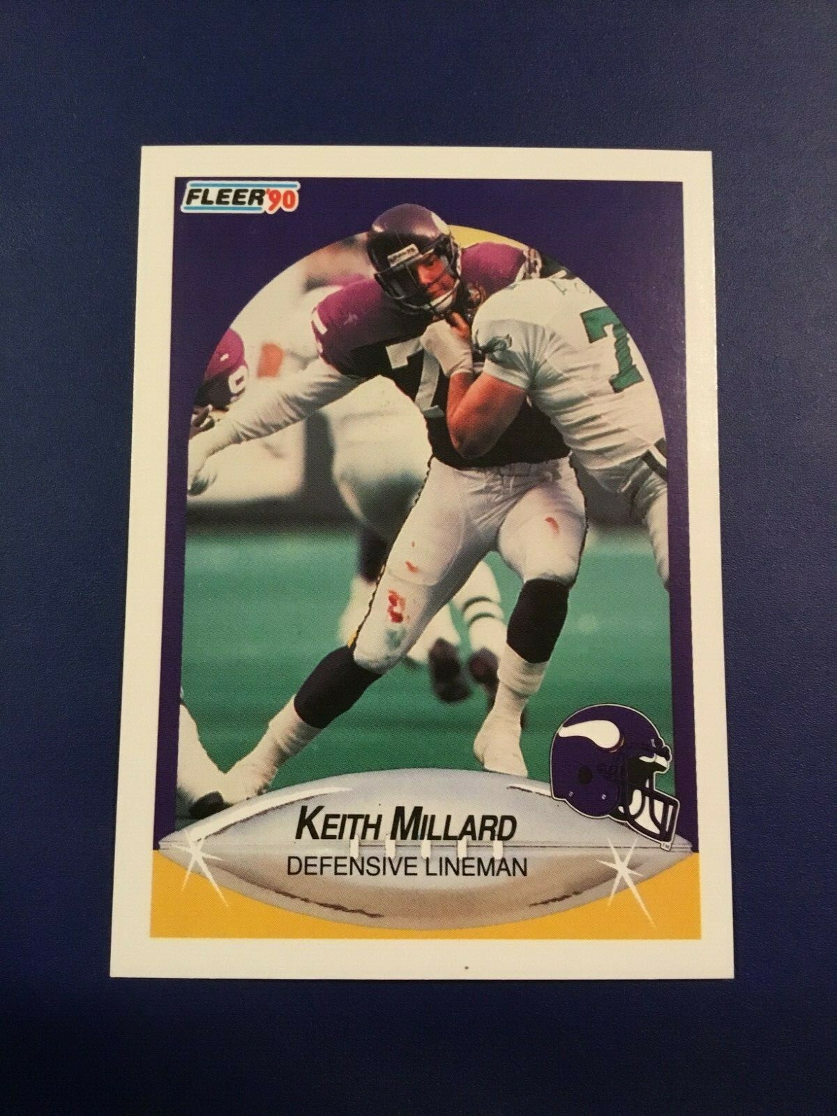 1990 Fleer # 105 KEITH MILLARD Minnesota Vikings HOFER Sharp LOOK ! | eBay