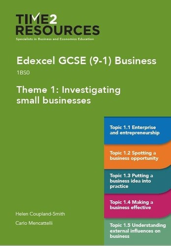 GCSE (9-1) Edexcel Business Theme 1 Investigating Small Businesses ...