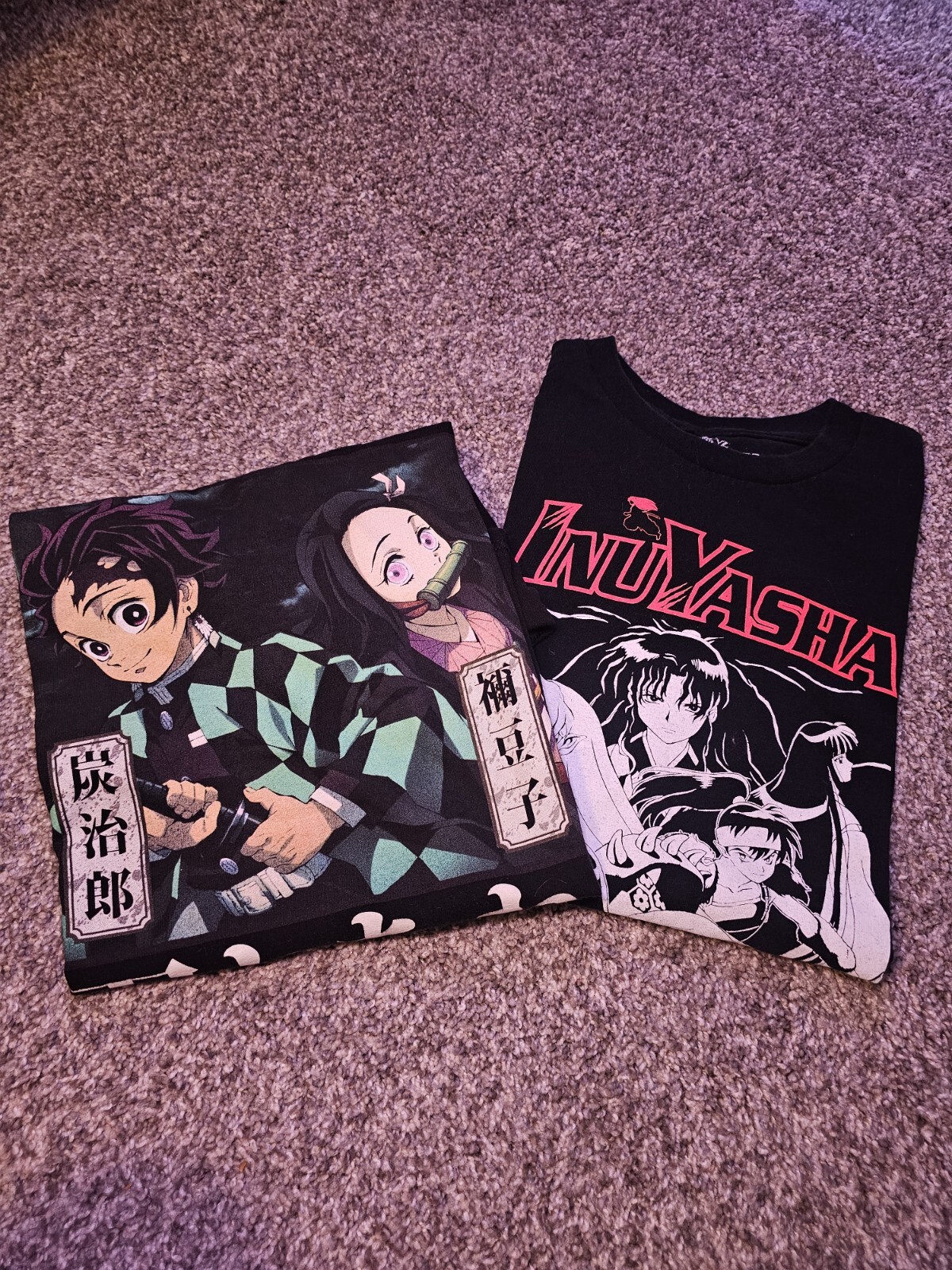 🔥 90s Vintage Anime INUYASHA & DEMON SLAYER Graphic … - Gem