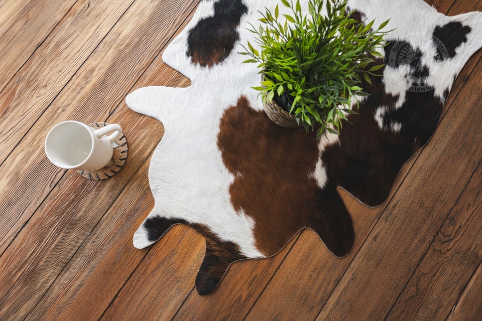 Real Small Cowhide Rug Tricolor - Size 24"x35" | eBay