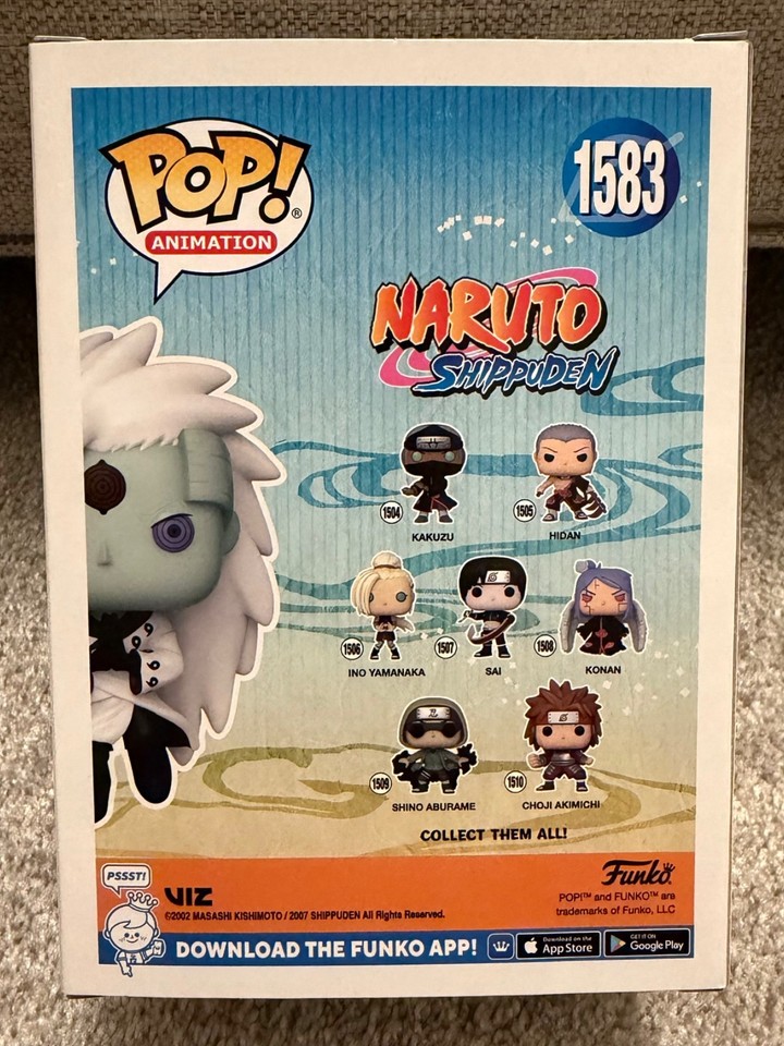 Funko POP! Naruto #1583 Madara Uchiha C2E2 Sticker - MINT! | eBay