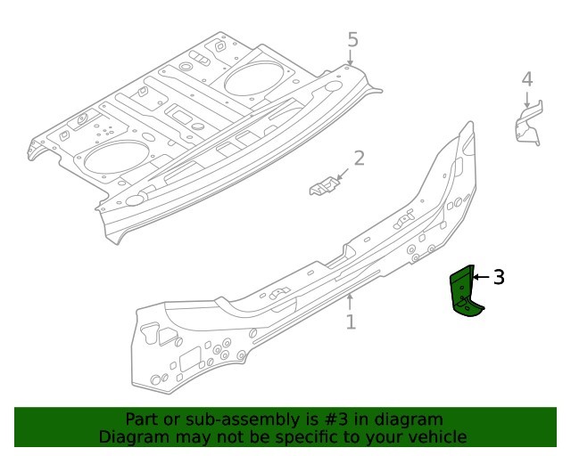 NEW OEM Rear Bumper Cover Side Bracket G91856LBMA for Nissan Sentra ...