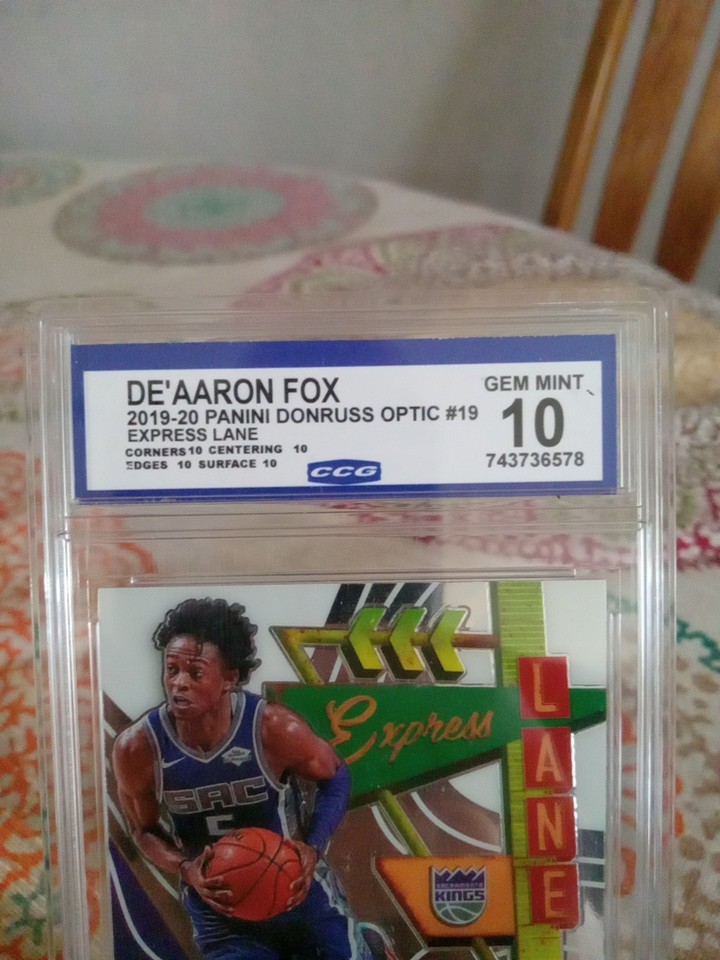 2019-20 Panini Donruss Optic - Express Lane De'Aaron Fox #19 | eBay