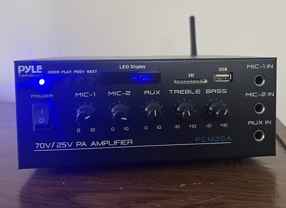 Pyle 25V/70V Power Amplifier - Microphone - Black | eBay