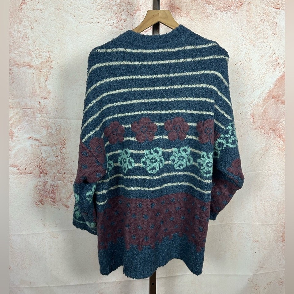 $99 NWT NATURAL LIFE calla jacquard cardigan sweater size S M fall ...