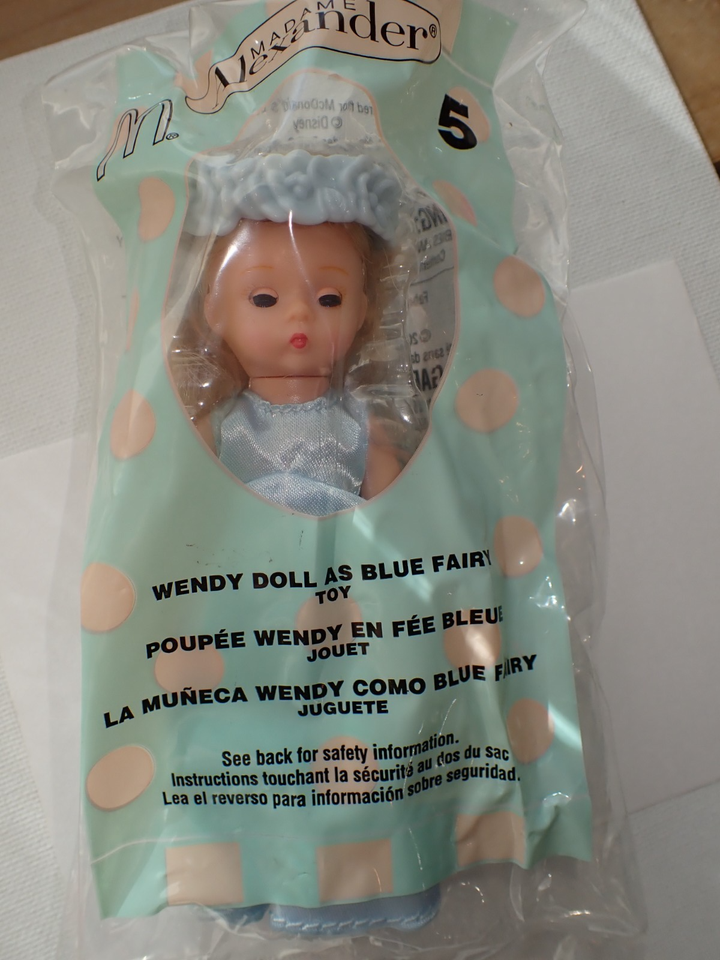 McDonalds Madame Alexander Wendy Doll as Blue Fairy HM Toy NIP 2004 NOS ...
