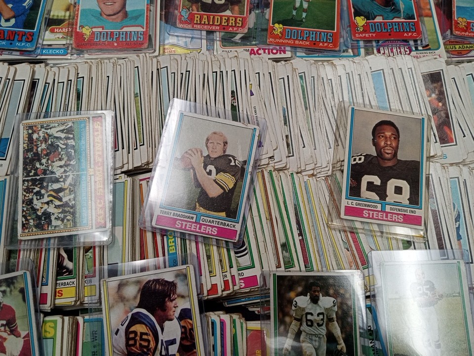 Vintage 1970's Football Card Collection Everything You See You Get ...
