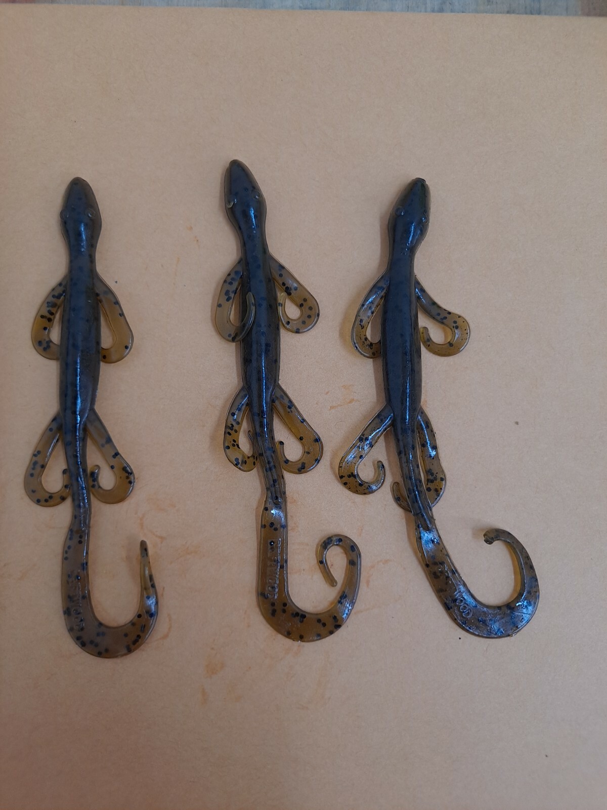 Soft Plastic Lizard Fishing Lures 5" Green Pumkin. | eBay