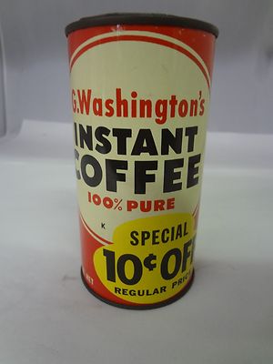 VINTAGE G WASHINGTON'S INSTANT COFFEE RARE OLD ADVERTISING COLLECTIBLE ...