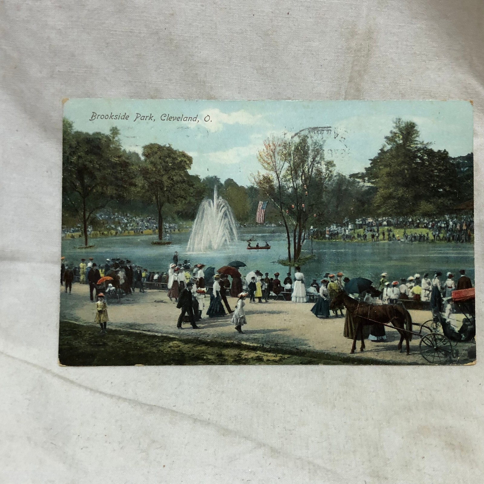 Vintage 1907 Postcard Cleveland Ohio Brookside Park | eBay