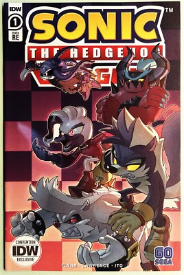 SONIC The HEDGEHOG BAD GUYS Comic Book IDW #1 Cover RE Convention ...