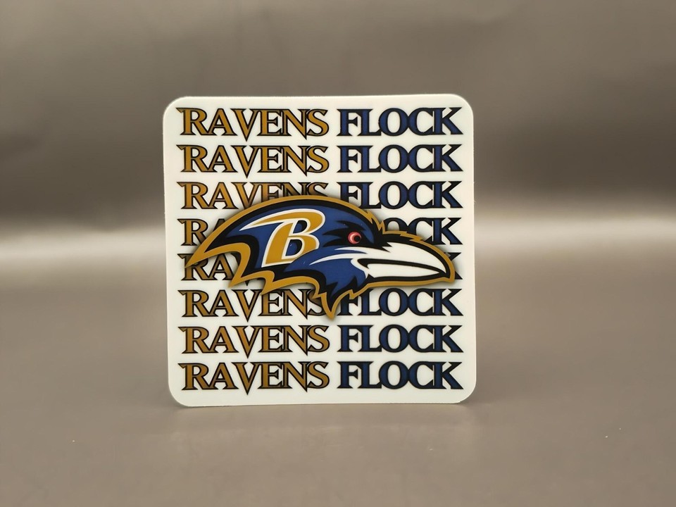 Football Vinyl Decal Stickers Big Truss Ravens Flock Maryland Baltimore ...