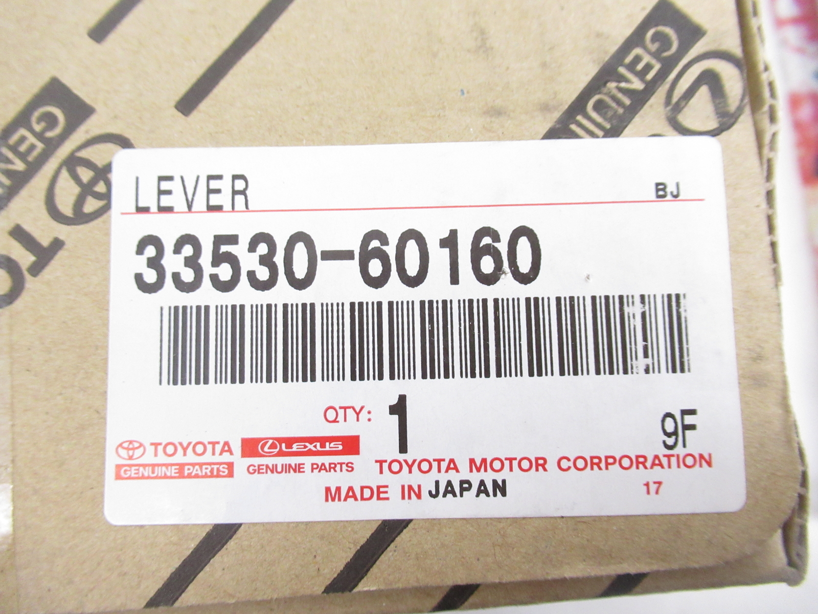 Genuine OEM Toyota 33530-60160 Shift Lever Assy 1985-1987 Land Cruiser ...