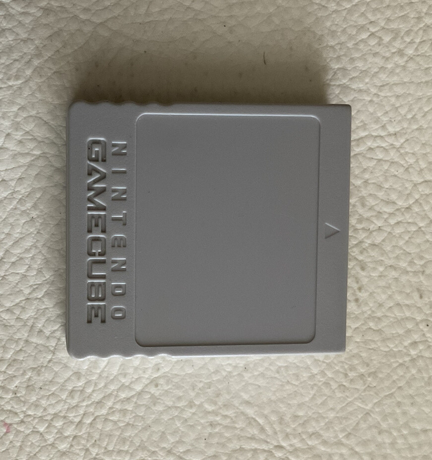 Official Nintendo Gamecube Memory Card 59 Blocks DOL-008 Genuine Grey ...