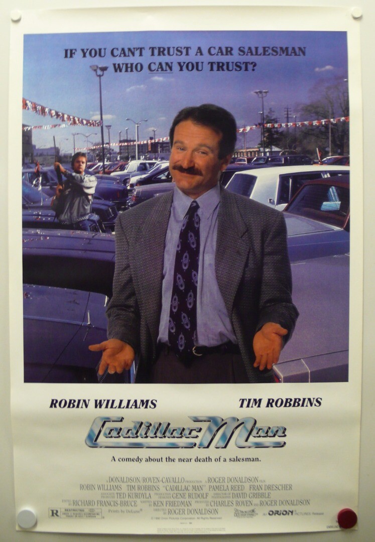 CADILAC MAN 1990 Robin Williams, Tim Robbins, Pamela Reed-One Sheet | eBay