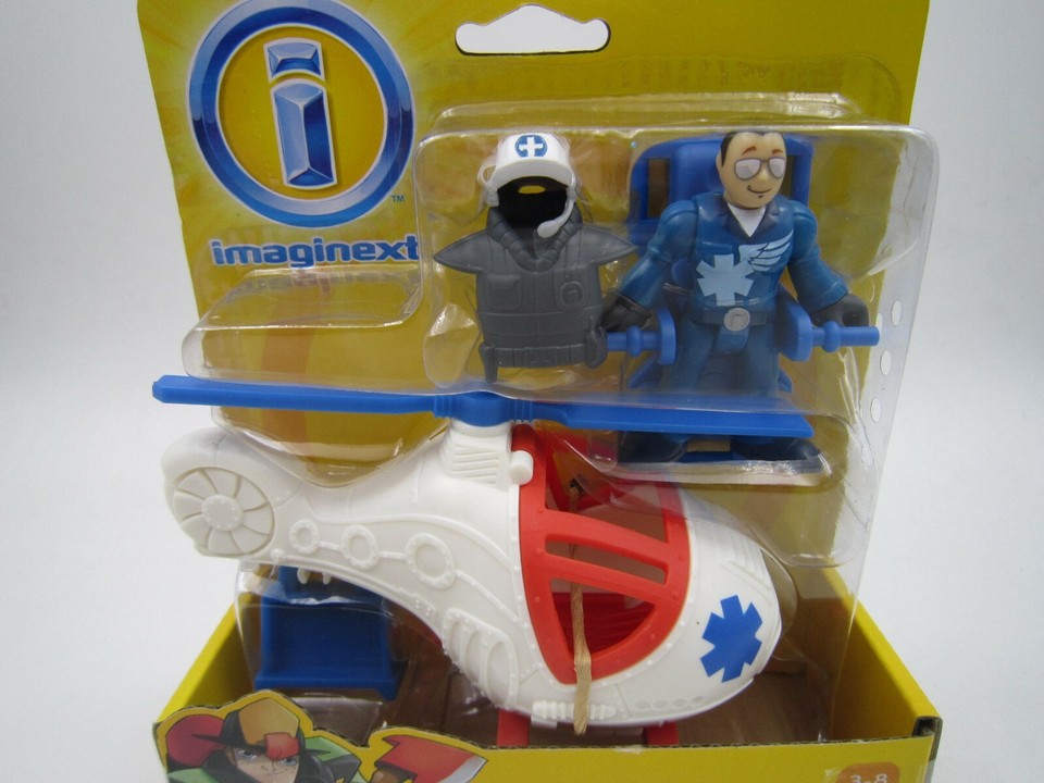 Fisher Price Imaginext City Helicopter & Medic Action Figure Mattel NEW ...