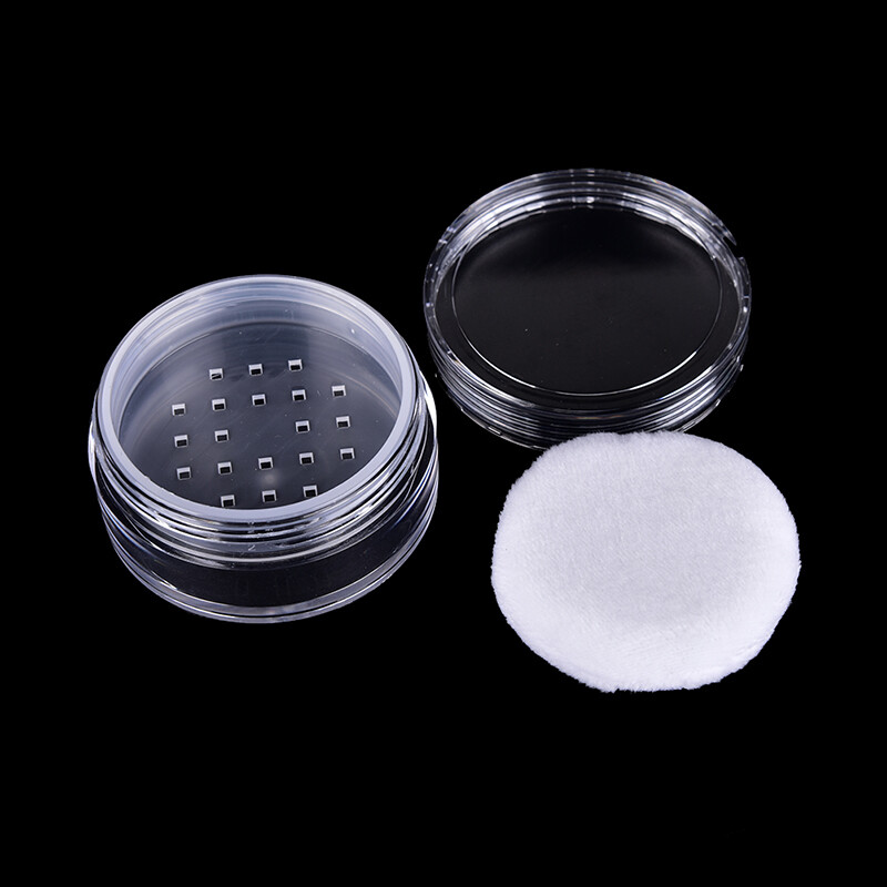 12ml Cosmetic Sifter Loose Jar Container Puff Box Makeup With Puff TwJ ...