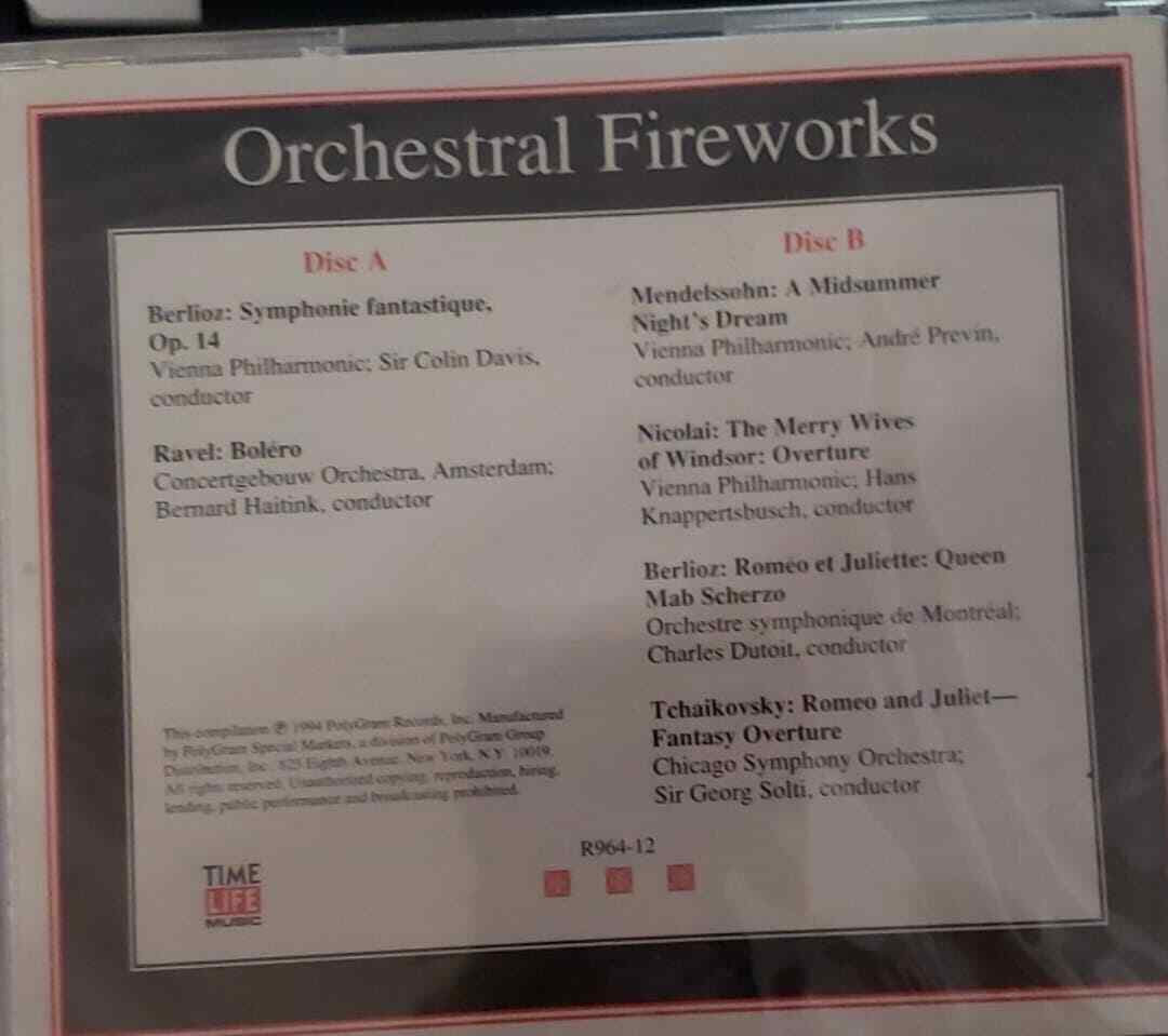 Orchestral Fireworks The Time Library of Classical Favorites CD New ...
