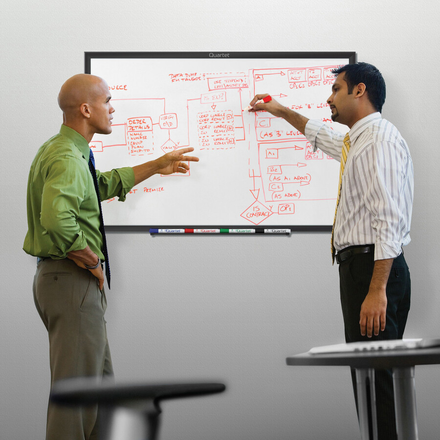 Quartet Black Frame Standard Whiteboard - 48" Width X 36" Height ...