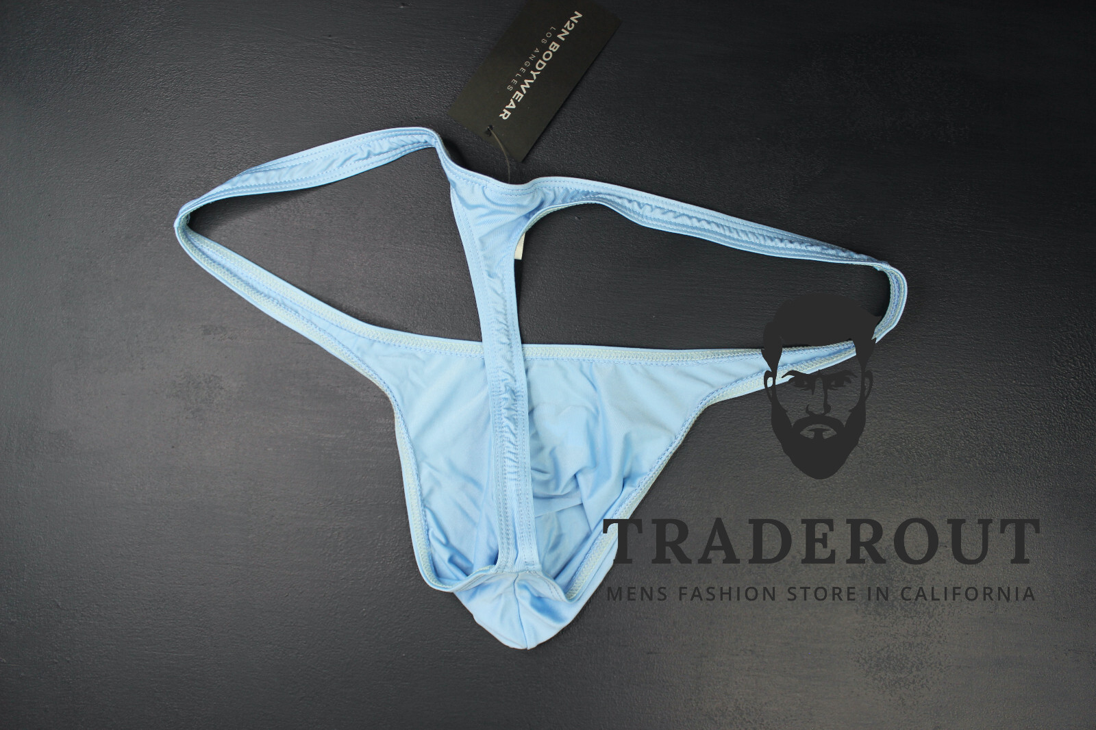 N2N Bodywear Men perry blue micro swim G-string thong swimwear size M L ...