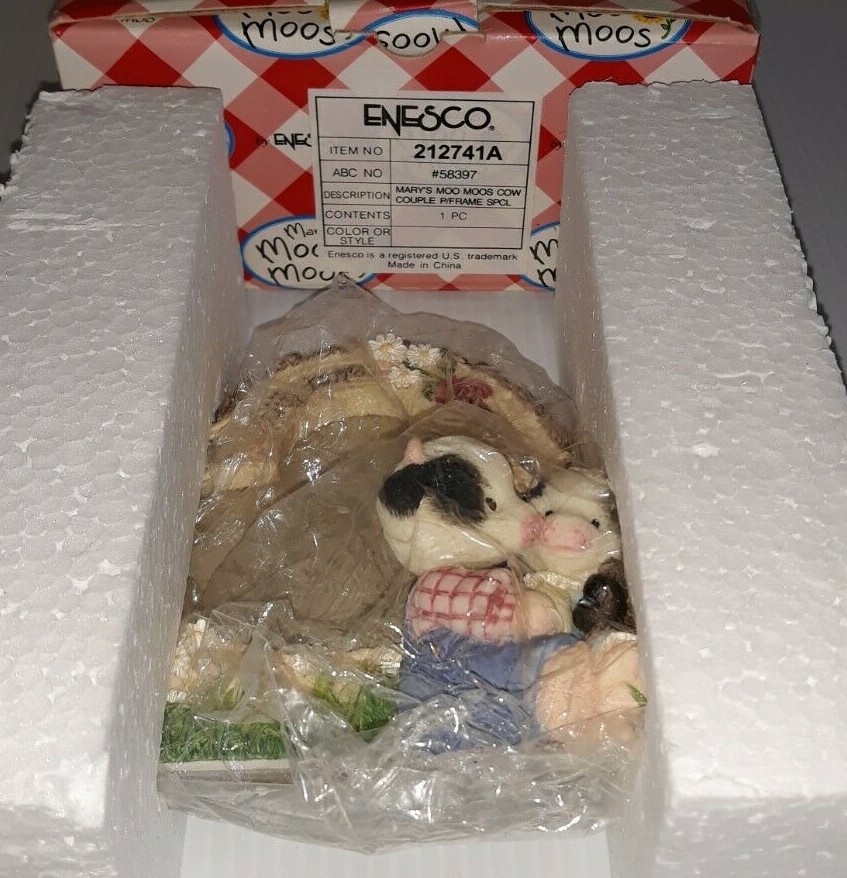 Mary's Moo Moos Cow Figuring Me & Moo Love Heart Couple photo Frame ...