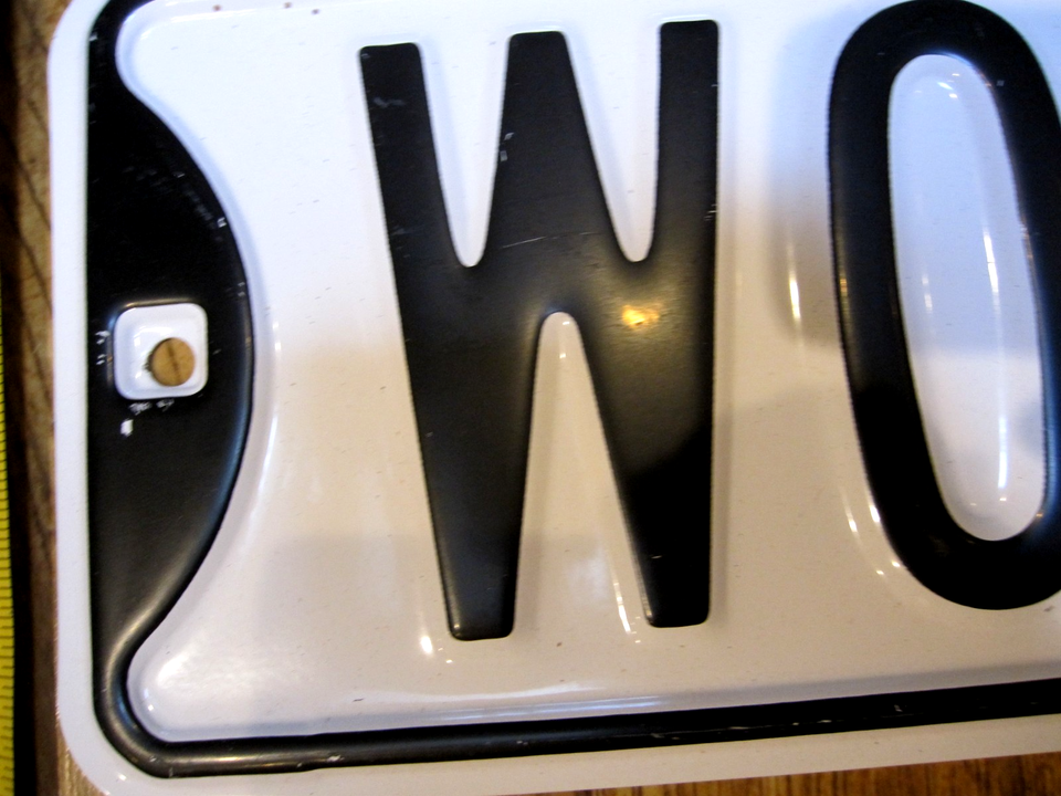 WOODWARD AVE STREET ROAD SIGN BAKED ENAMEL ON EMBOSSED STEEL 32.5"LONG ...
