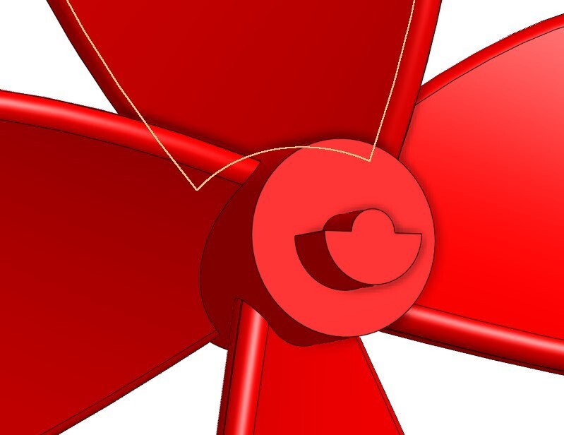 1/350 Mike class SSN submarine 2 x tandem-rotating propeller set Mikro ...