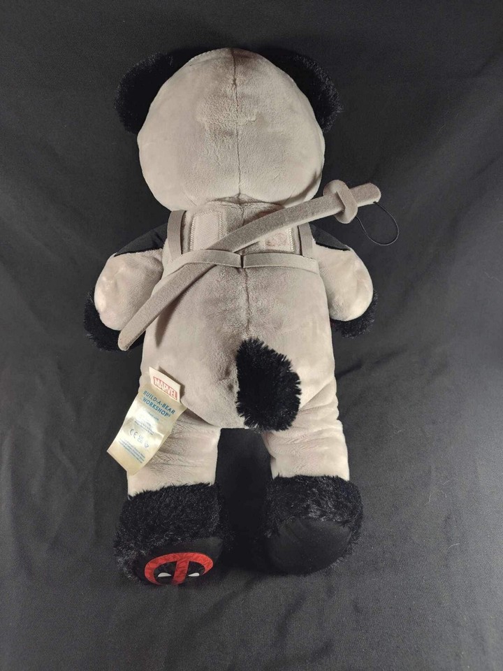 Build A Bear Marvel Deadpool 30th Anniversary Gray Plush Katana Blade ...