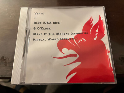 The verve Super rare cd single Promo Blue USA mix Acoustic songs 1993 ...