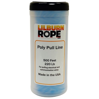 Lilburn Poly Pull Glide Line - 500 FT - Power Fishing Systems w/ Tape ...