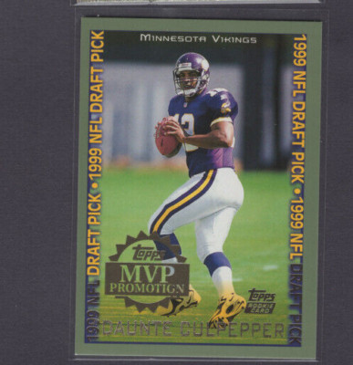 1999 TOPPS MVP PROMOTION ROOKIE PARALLEL DAUNTE CULPEPPER VIKINGS RC SP ...