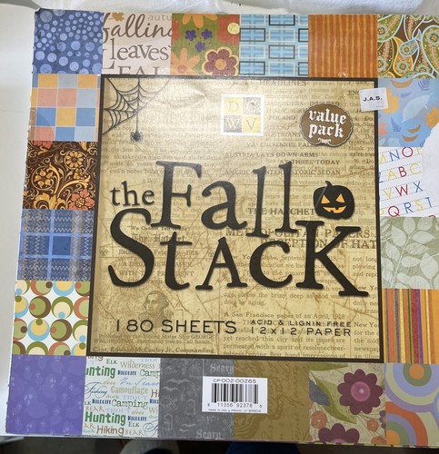 DCWV 12 x 12 The Fall Stack Scrapbook Paper (147 Sheets Out Of 180 ...