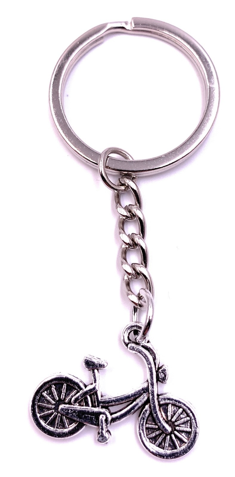 Keyring Silver Metal Bicycle Holland Wheel Small Bike | eBay