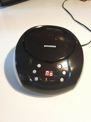 Sylvania Portable CD player, AM FM radio, black | eBay