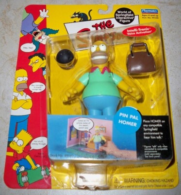 The Simpsons Pin Pal Homer Interactive Figure; Playmates | eBay