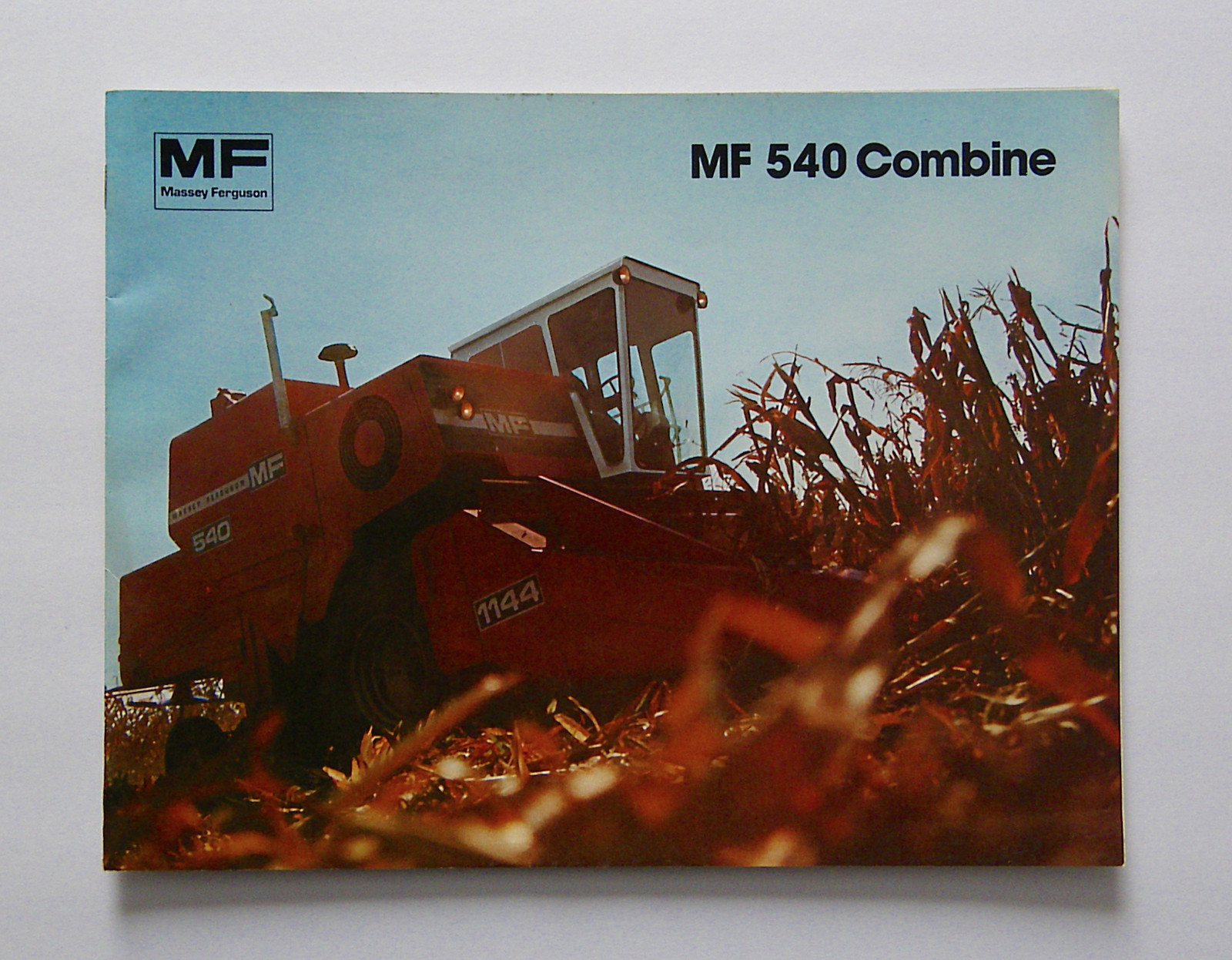 Massey Ferguson MF 540 Combine Brochure 1134 1143 1144 Corn Head | eBay