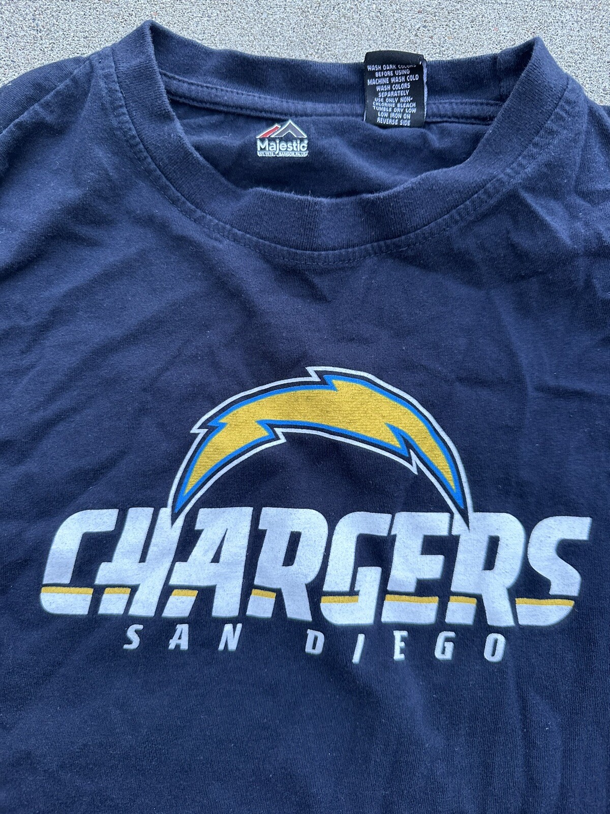San Diego Chargers Shirt Mens 2XL Blue NFL Long Sleeve Football ...