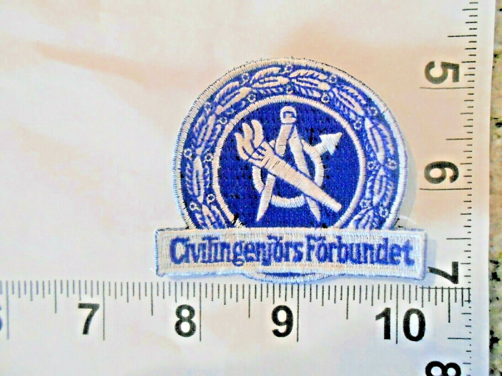 Norwegian Civil Engineer Patch EMBROIDERED PATCH with FREE shipping | eBay
