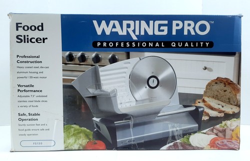 Waring Pro FS150 Electric Deli Meat Food Slicer Machine NEW in Open ...