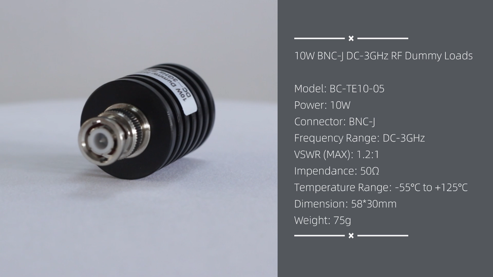 10W BNC Dummy Load DC-3GHz 50 ohm RF Termination Load Manufacturer | eBay