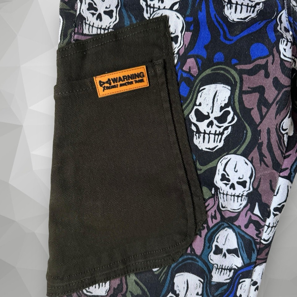 NEW - BRAND X ULTIMATE REAPER CARGO PANTS Size 28 - Skeletor He-Man ...