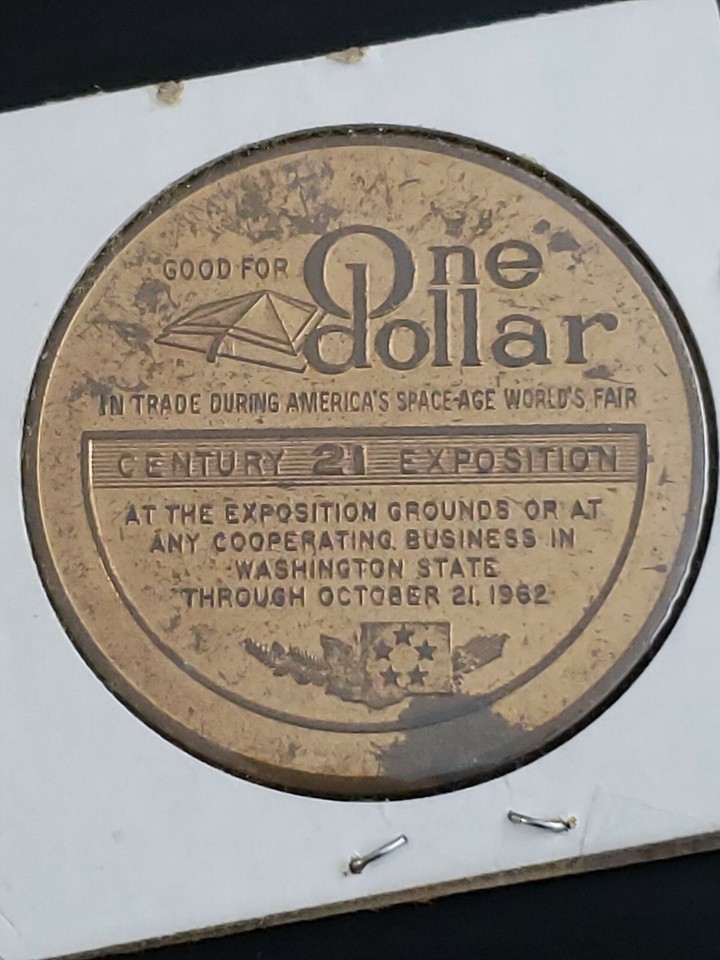 Vintage 1962 Seattle World's Fair $1 Token/Medal RARE | eBay