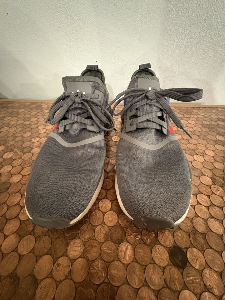 Adidas NMD R1 Originals Grey Red White Blue Black Men’s FZ5708 SIZE 11 ...
