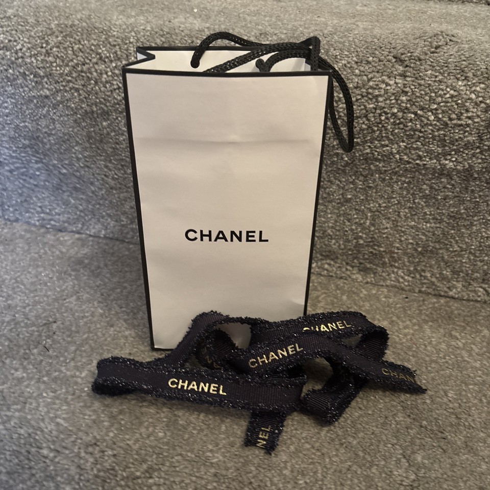 Chanel Number 5 Perfume Gift Cardboard Paper Bag with Ribbon | eBay
