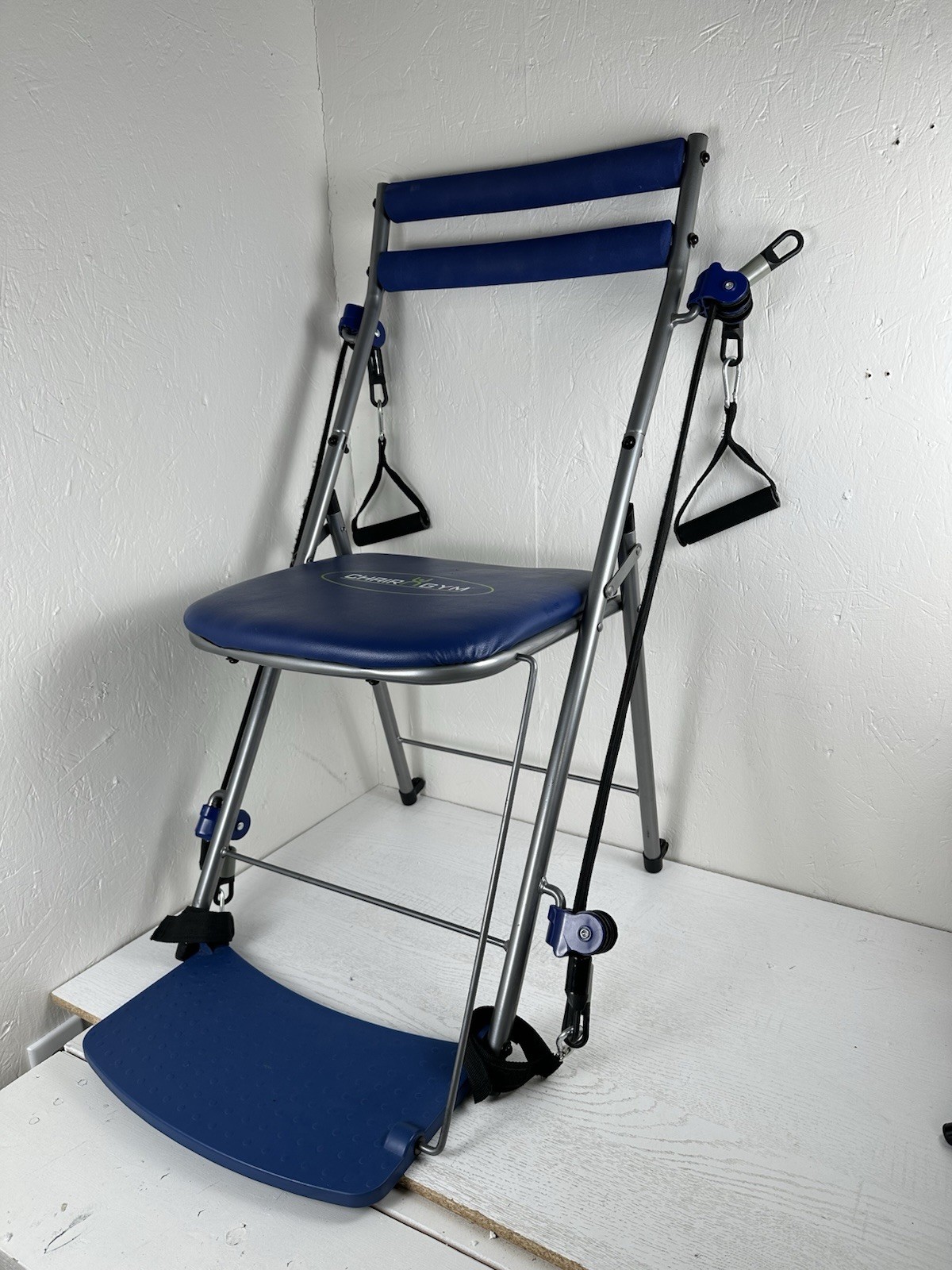 Chair Gym Workout Seated Exerciser with Upper and Lower Resistance Straps