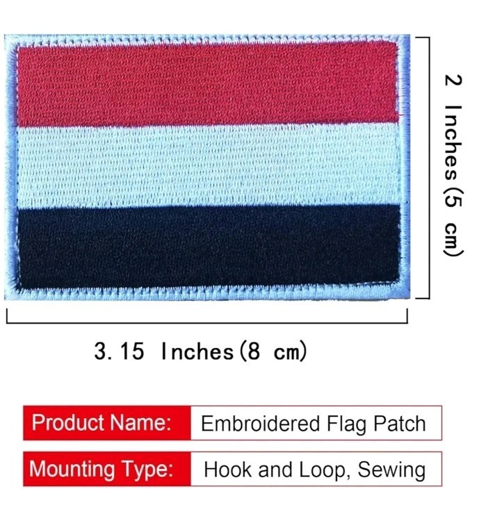 2Piece Yemen Flag Patch Embroidered Morale Patch Military Tactical Patches NEW | eBay